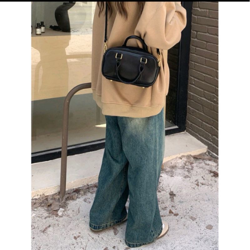 Jual Satile Bag Tas selempang kulit wanita Tas cewek Korea Retro ...