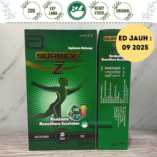 Jual SURBEX Z 30 TABLET SUPLEMEN MEMELIHARA STAMINA DAYA TAHAN TUBUH ...