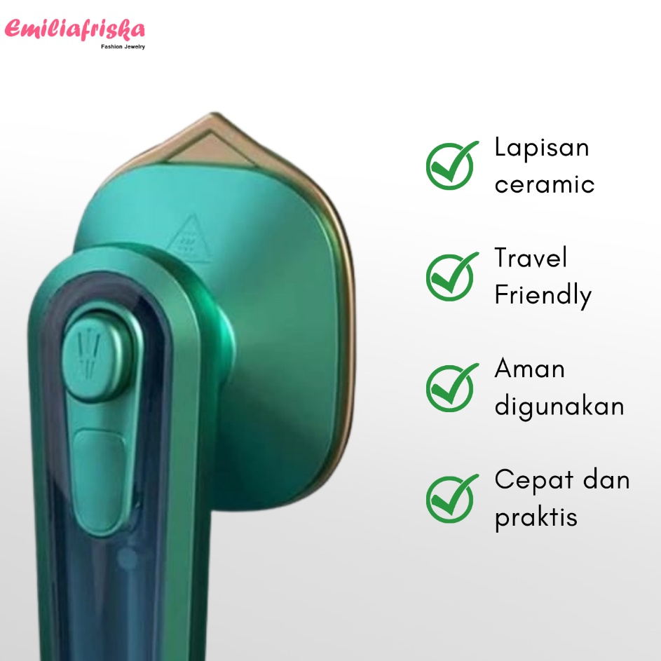 Jual cy Setrika Uap Mini Portable Travel Steamer Ironing Handheld Ready ...