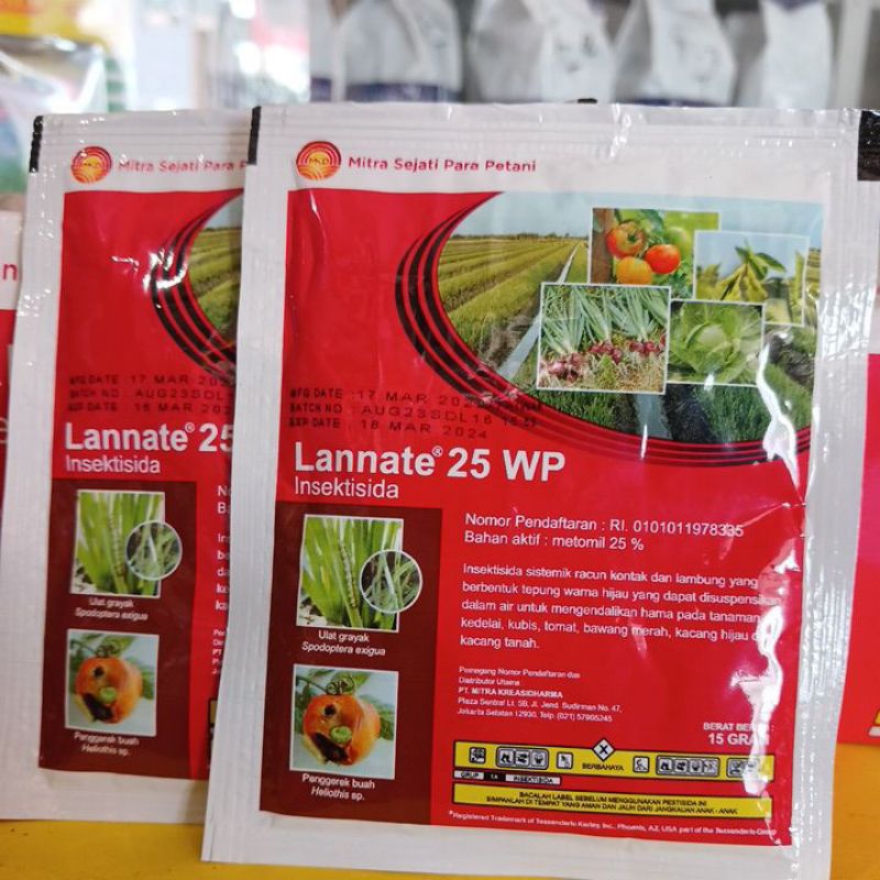 Jual Insektisida LANNATE 25WP 15gr sistemik | Shopee Indonesia