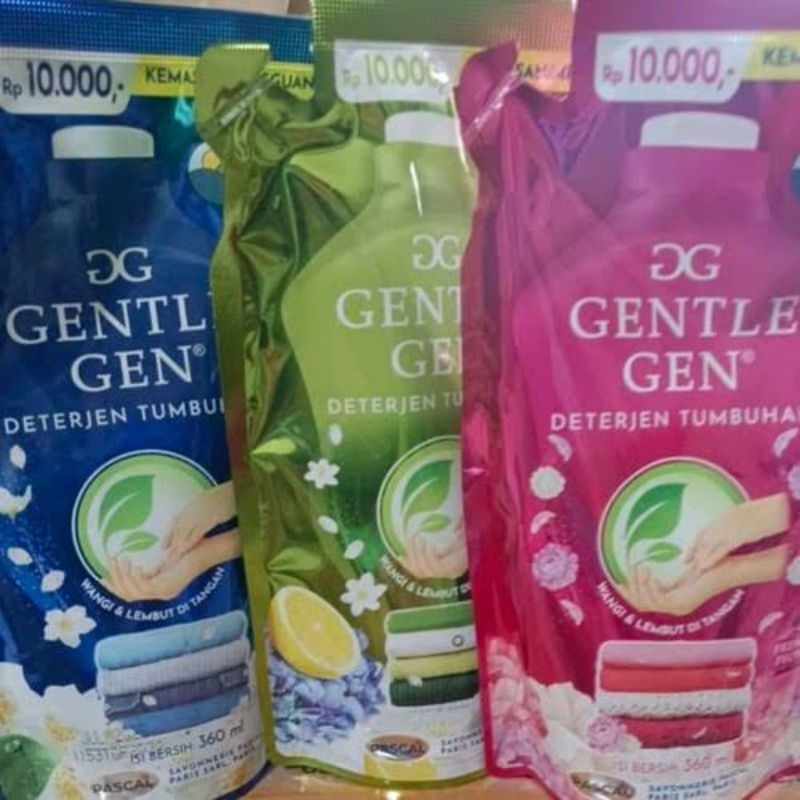 Jual Gentle Gen Deterjen Cair Konsentrat Kemasan Pouch 360 ml | Shopee ...