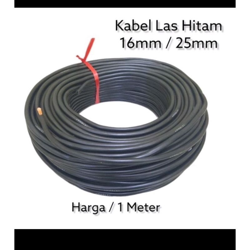Jual Kabel Las 16mm/25mm Hitam Kabel Mesin Travo Las Listrik 16mm 25mm ...
