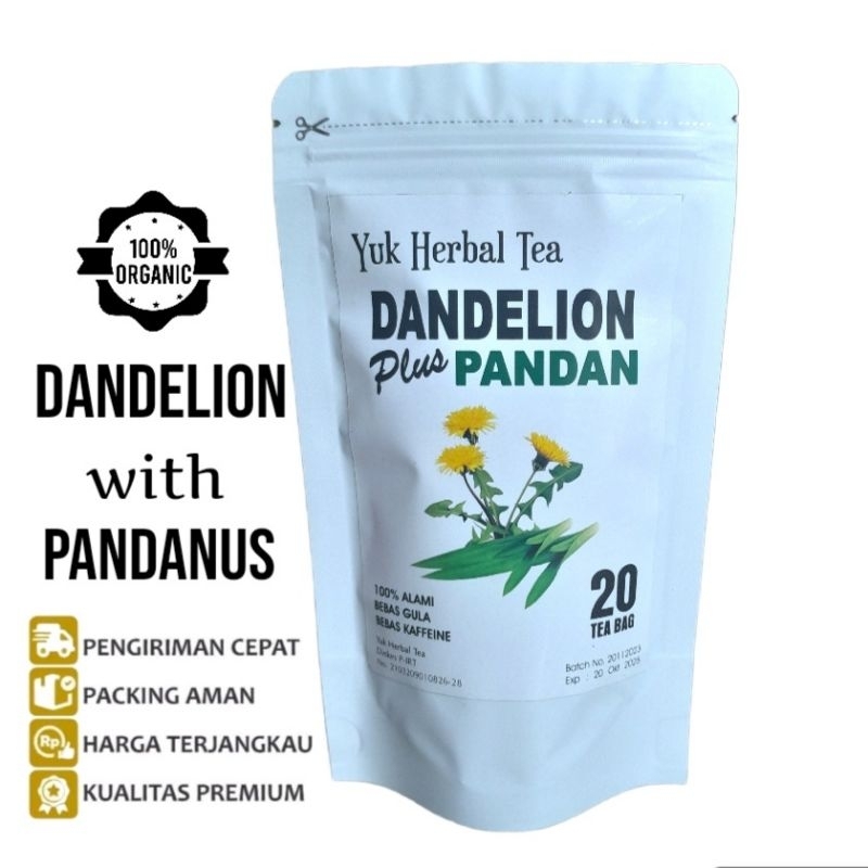 Jual TEH DANDELION + PANDAN / DANDELION with PANDANUS TEA (20 tea bag ...
