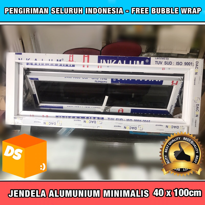 Jual JENDELA ALUMUNIUM MINIMALIS 40 x 100cm BOVENLI (BISA CUSTOM ...