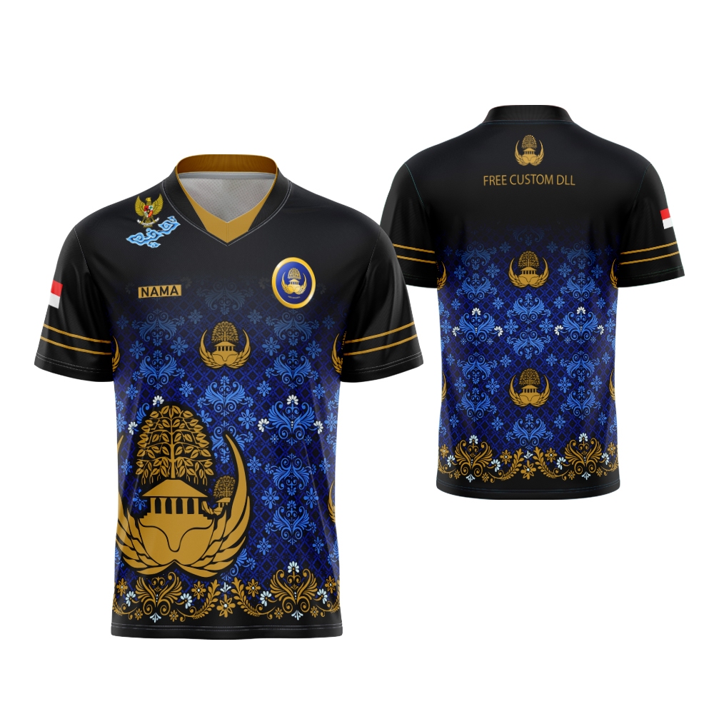 Jual Kaos Jersey Baju Guru Seragam Batik Korpri Pria Terbaru (Free ...
