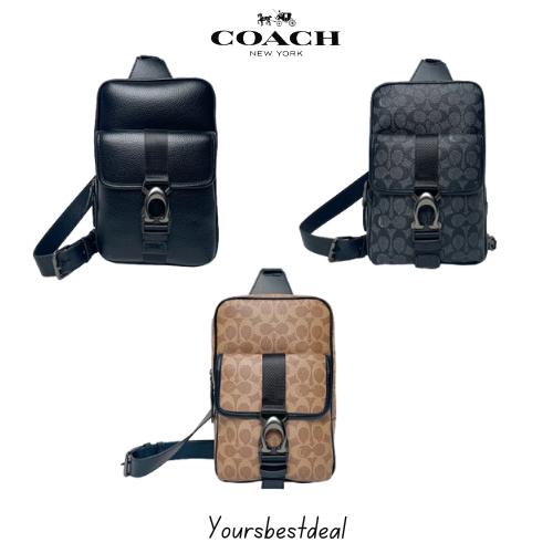 Jual CM378 CM380 Coach Men Bag Beck Pack In Signature Canvas Jual CM378 CM380 Coach Men Bag Beck Pack In Signature Canvas