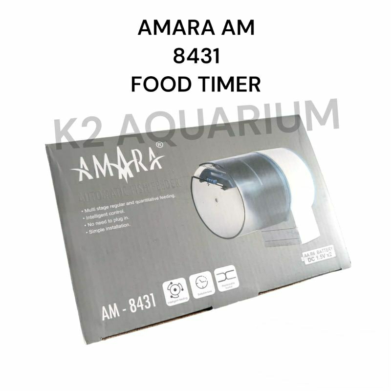 Jual AMARA AM 8431 FOOD TIMER FISH FEEDER otomatis tempat makan ikan ...