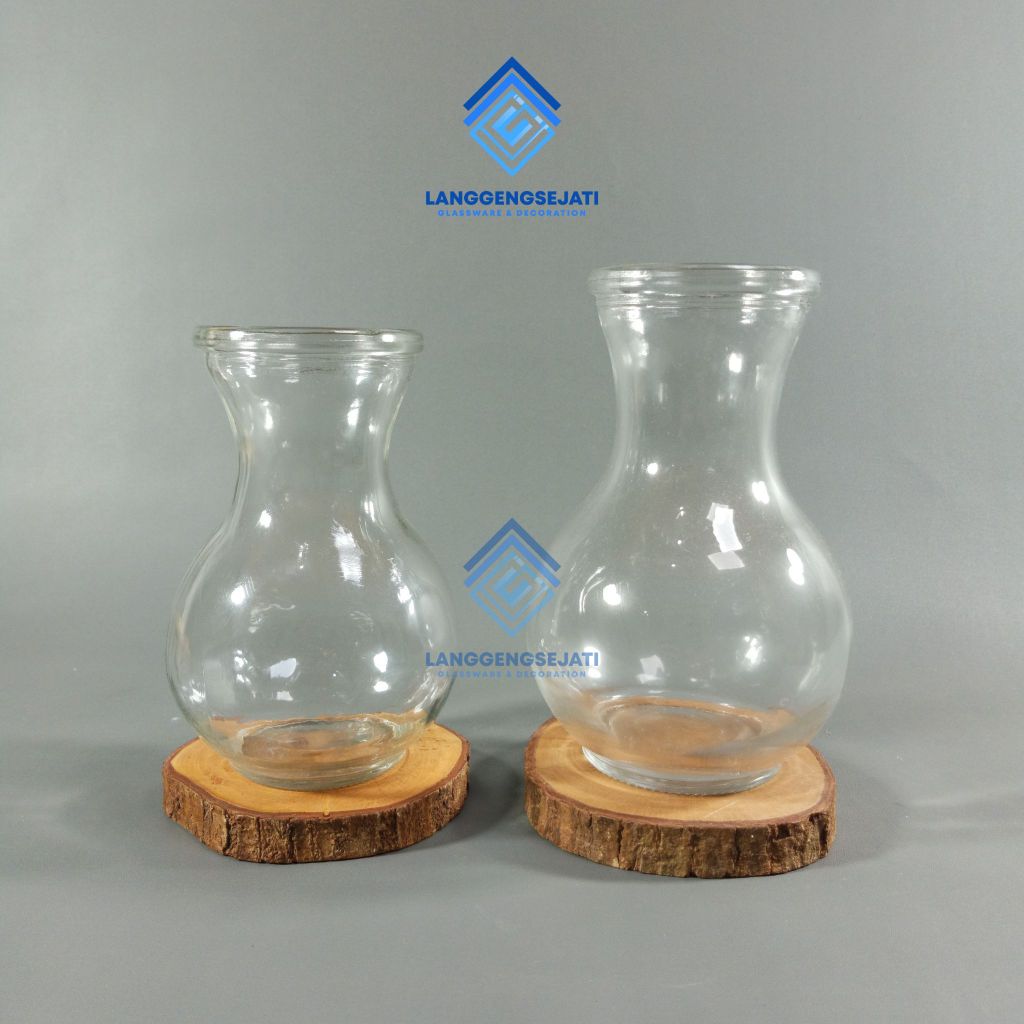 Jual VAS BUNGA KACA BENING | VASE RUSTIC | VAS BUNGA KERING ESTETIK ...