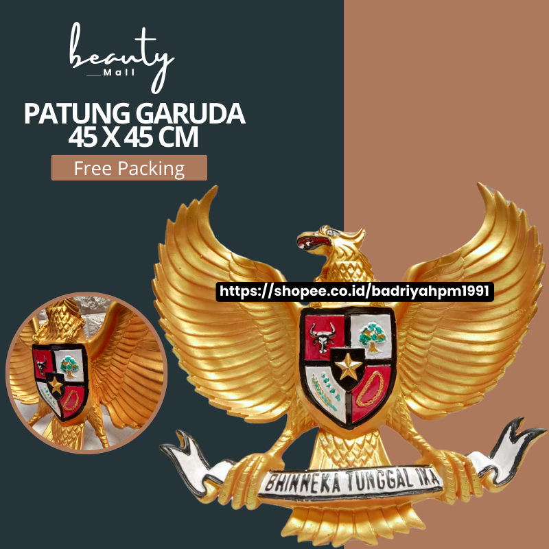 Jual Hiasan Dinding Lambang Negara Garuda Pancasila 3 Dimensi Fiber ...