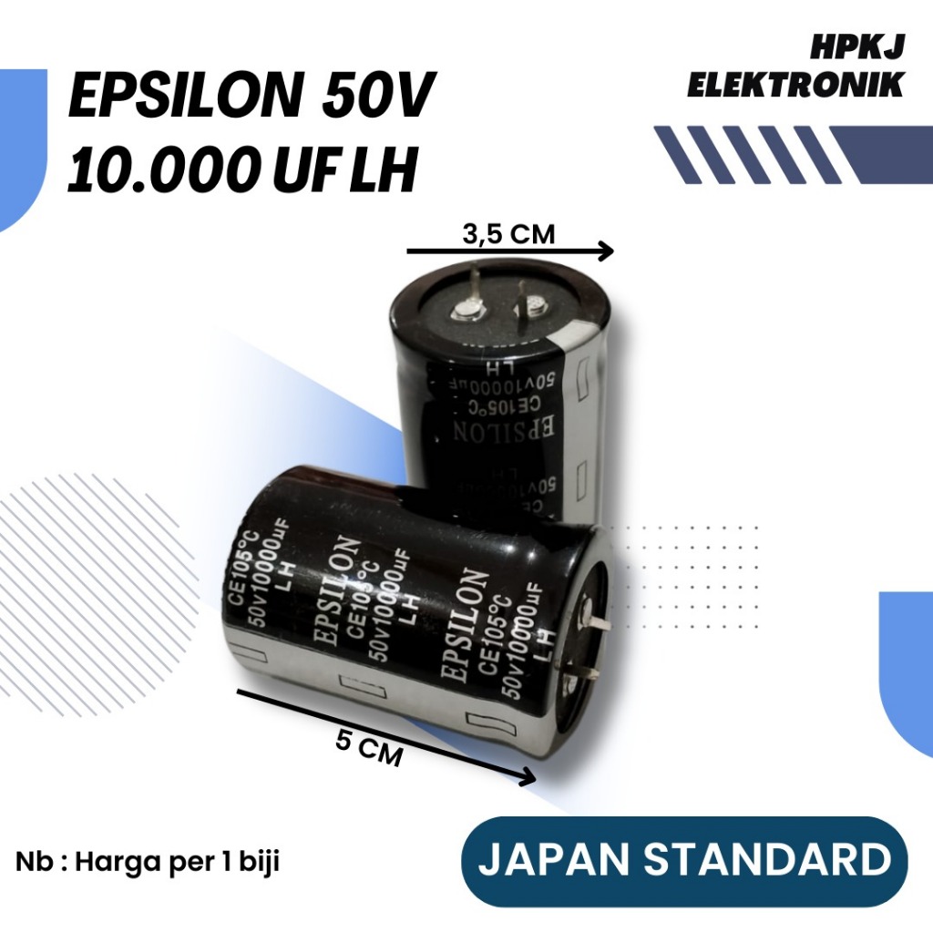 Jual ELCO EPSILON 10000UF 50V elcho epsilon 10000 mikro 50 volt ...