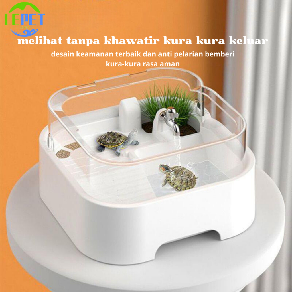 Jual LEPET Aquarium Kura Kura GH 05 / Kandang Kura Kura | Shopee Indonesia