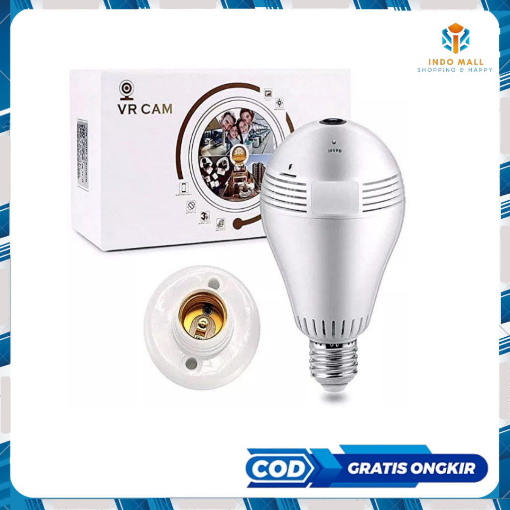 Jual CCTV Bulb Kamera Wifi V380 IP Camera HD Bohlam VR V9 Lampu 360 Panorama Indomall | Shopee ...