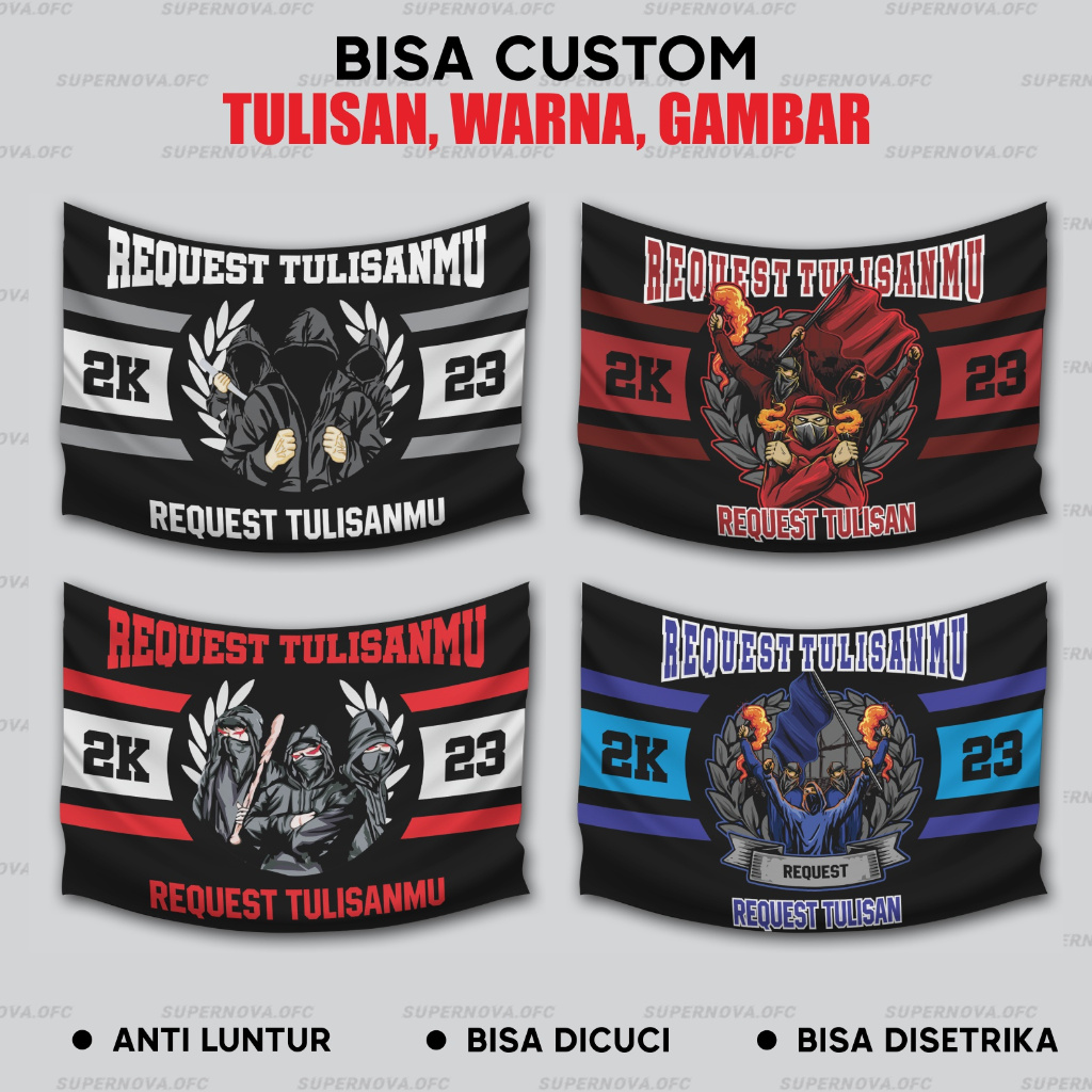 Jual BENDERA SUPORTER JUMBO BEBAS REQUEST | BENDERA KOMUNITAS | BENDERA ...