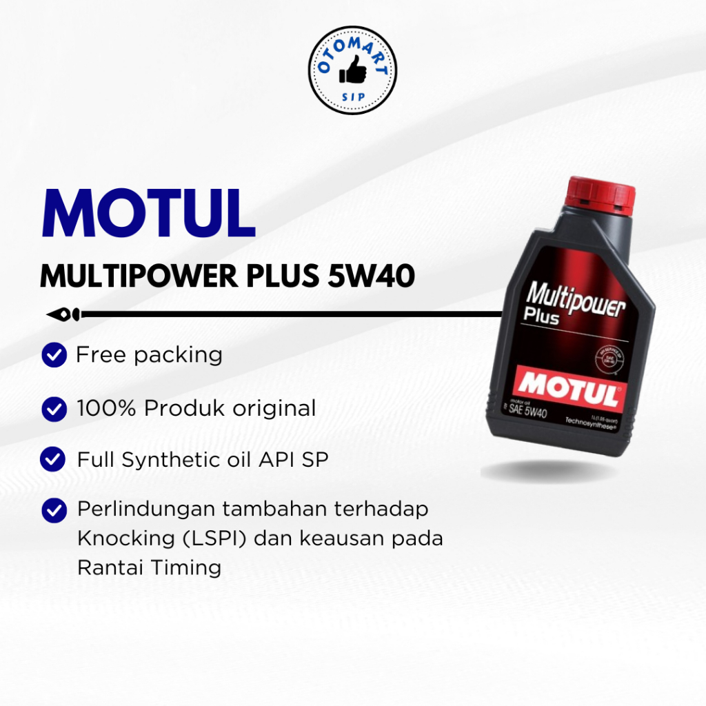 Jual Oli Mobil Motul MULTIPOWER PLUS 5W40 SP 1L | Shopee Indonesia