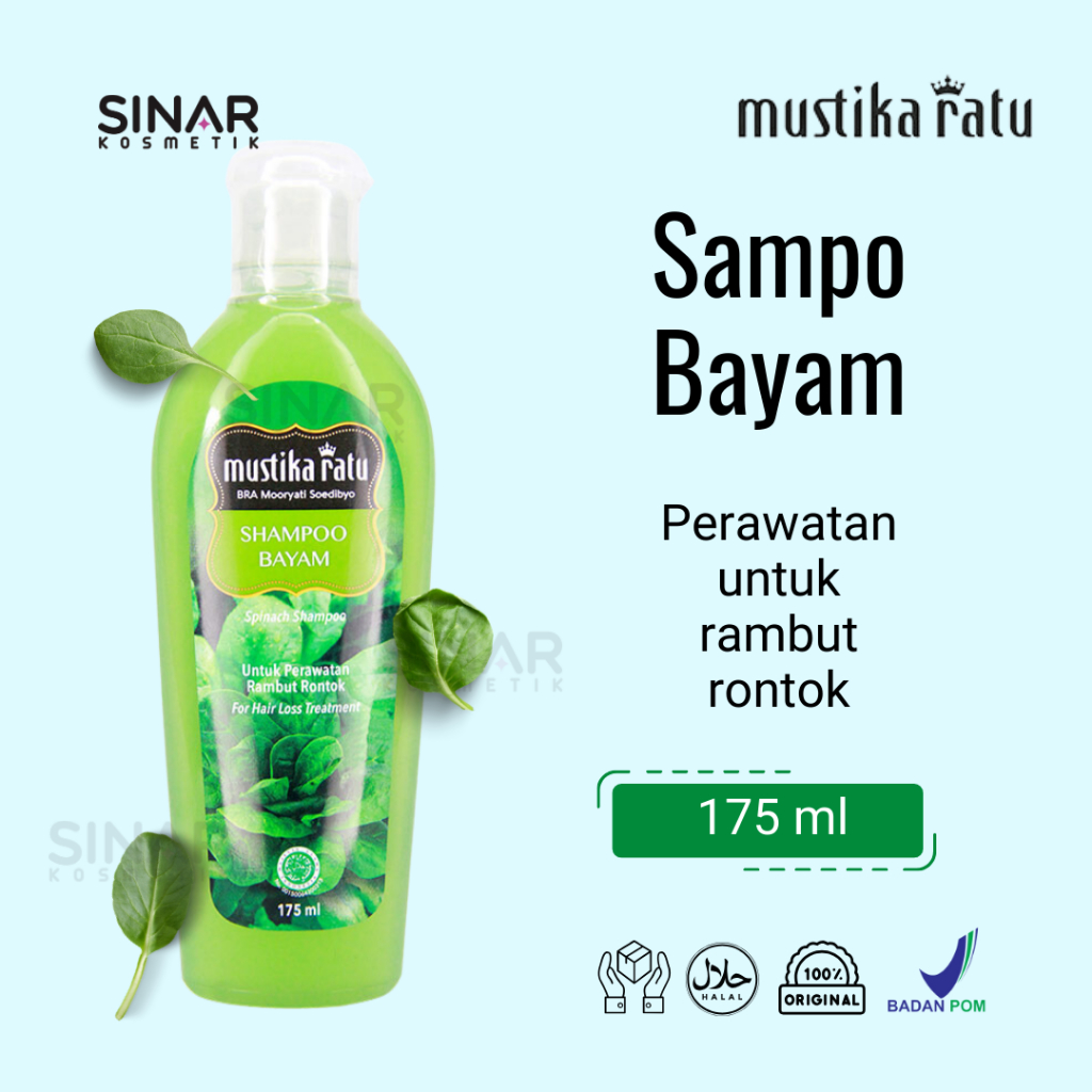 Jual Mustika Ratu Shampoo Bayam 175ml | Shopee Indonesia
