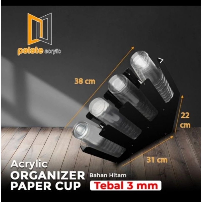 Jual AKRILIK CUP HOLDER DISPENSER/ RAK CUP HOLDER 4SLOT - MODEL RAKIT ...