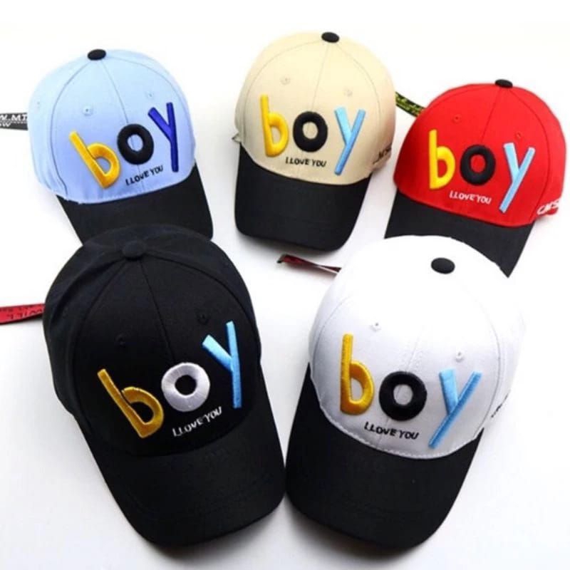 Jual TOPI Anak Boy bordir tebal warna combinasi | Shopee Indonesia
