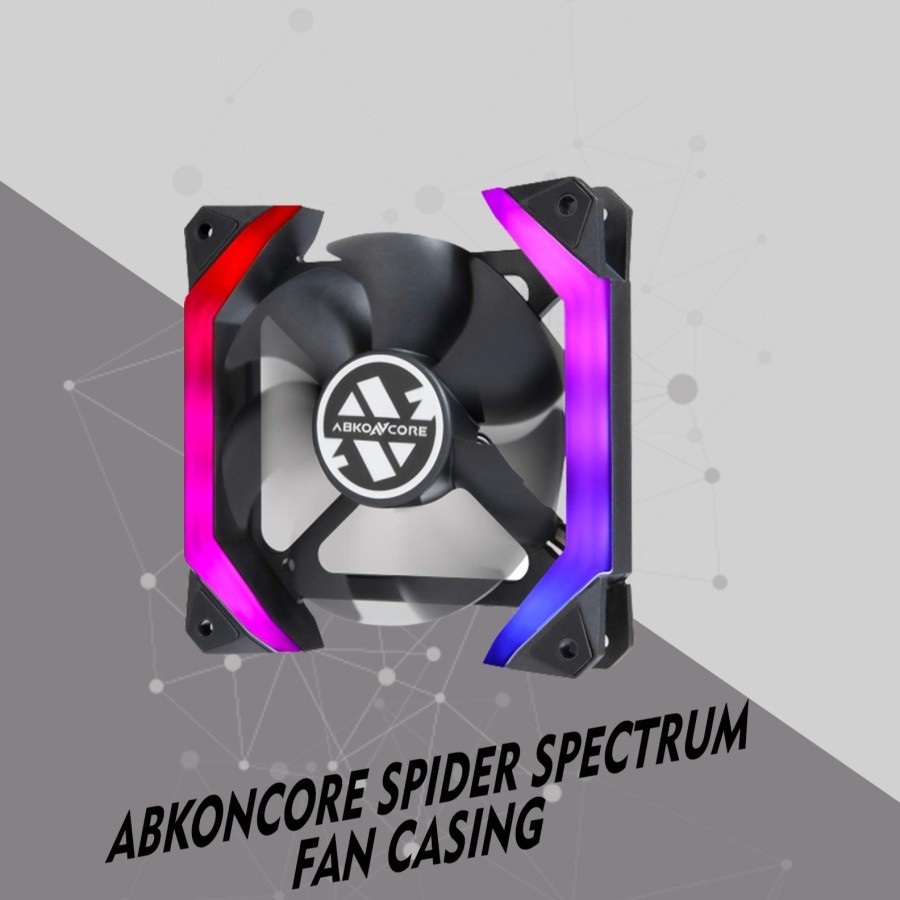 Jual Fan Case Casing Abkoncore Spider Spectrum ARGB 6 pin PC Komputer ...