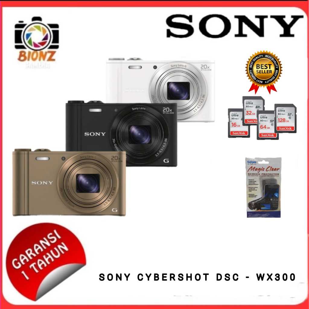 Jual SONY CYBERSHOT DSC-WX300 / CAMERA ONLY SONY DSC-WX300 / SONY WX300 ...