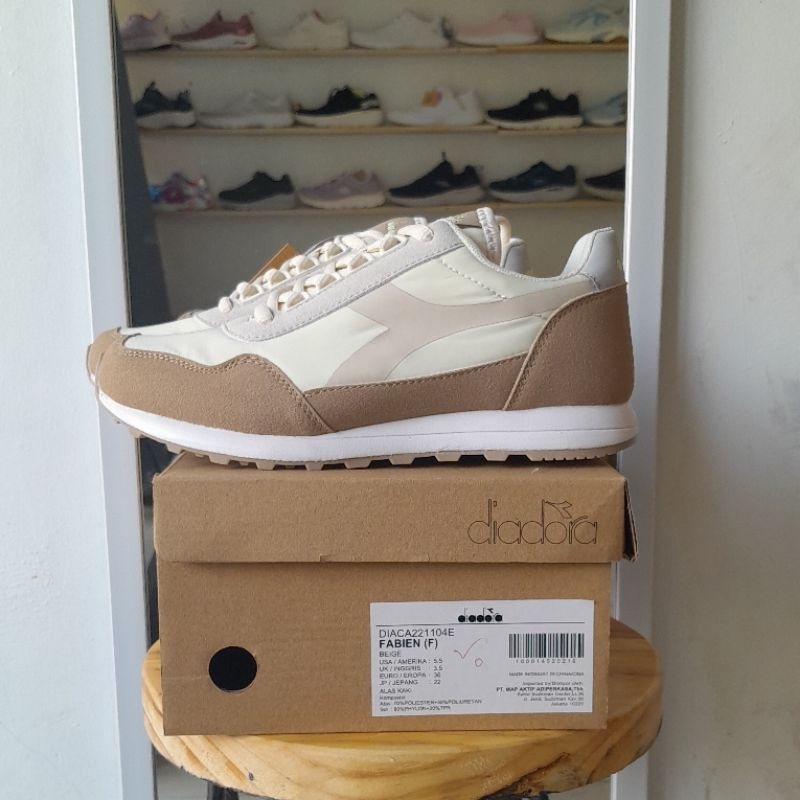 Jual Size 36 DIADORA FABIEN F Beige BNIB 100%Original | Shopee Indonesia