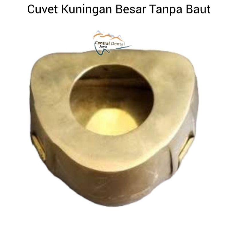 Jual Cuvet Kuningan Besar Tanpa Baut Sekrup / Kuvet Paling Besar Tanpa Skrup / Dental Lab Gigi ...