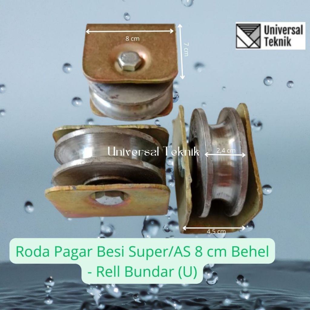 Jual Roda Pagar Besi Super/AS 8cm Behel - Rell Bundar (U) | Shopee ...