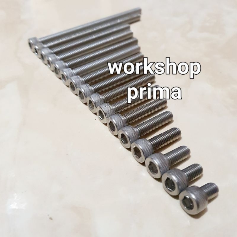 Jual Baut 10 M6 kunci L5 L 5 blok block mesin 304 sus the stainles stenlis stainless anti tahan ...