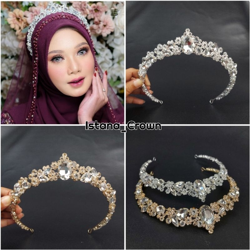 Jual Valery Crown - Mahkota Wedding Model Bando Silver Gold | Shopee ...