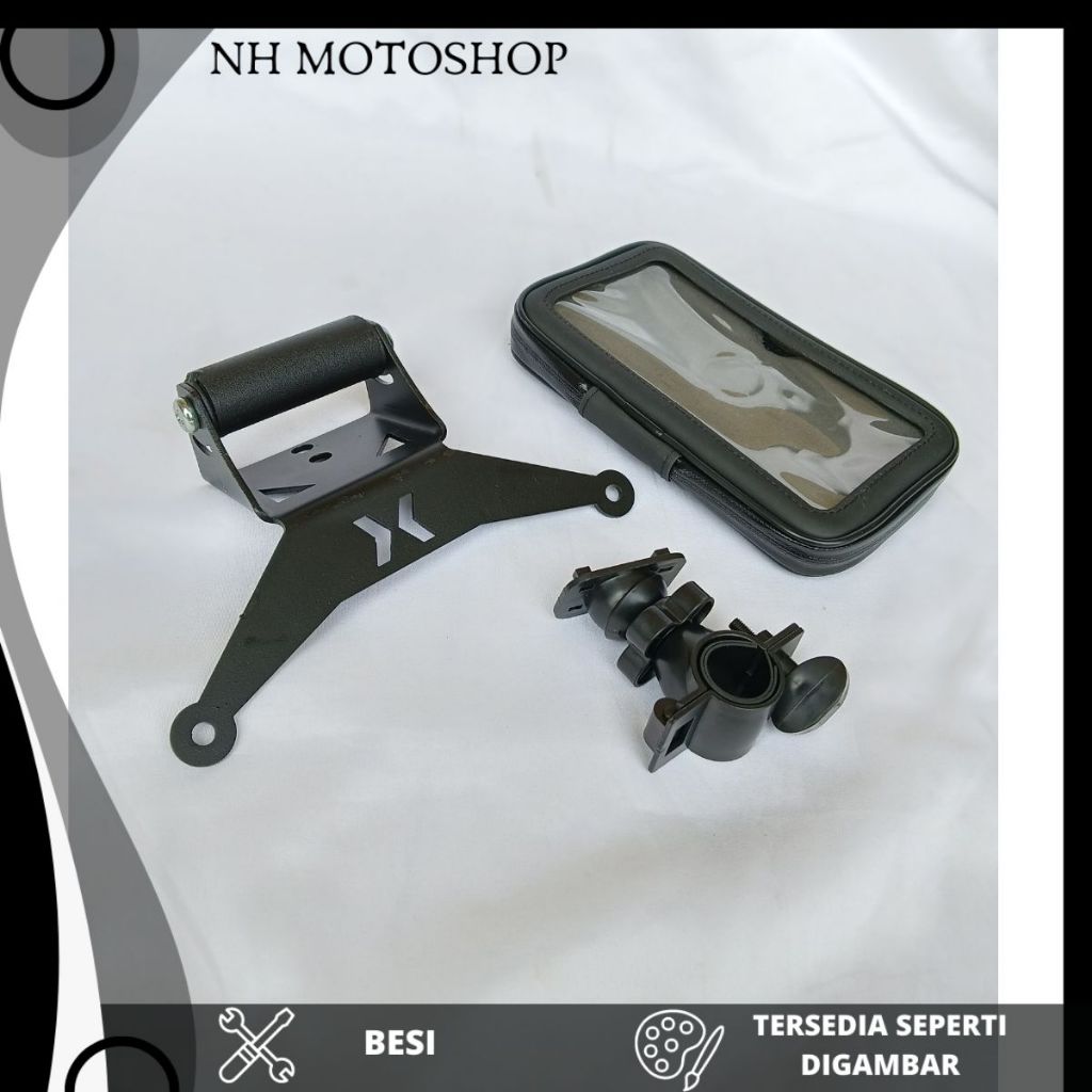 Jual BRACKET BRAKET BREKET HOLDER HANDPHONE WATERPROOF HP GPS YAMAHA ...