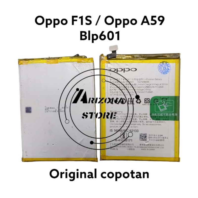 Jual Batre Baterai Battery Blp601 Original Copotan Oppo F1S / Oppo A59 Original Copotan | Shopee ...