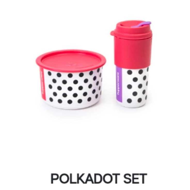 Jual Polcadot Set 470ml, Tamler gelas Minum, Toples, Tempat Makan ...