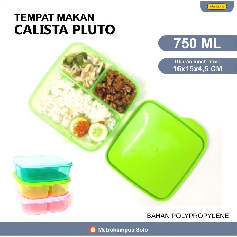 Jual TEMPAT MAKAN CALISTA PLUTO / TEMPAT MAKAN PLASTIK / LUNCH BOX ...