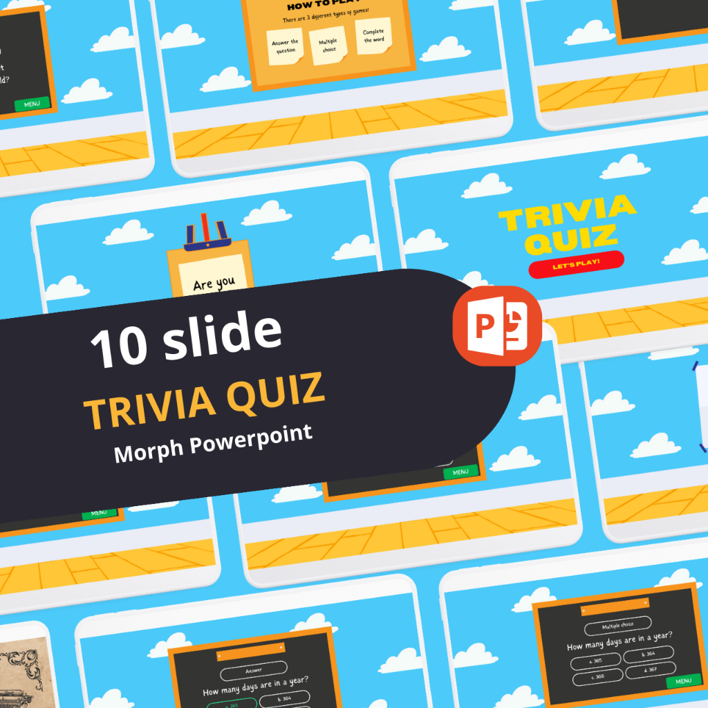 Jual Template Presentasi Powerpoint Trivia Quiz Kids Game Presentation ...
