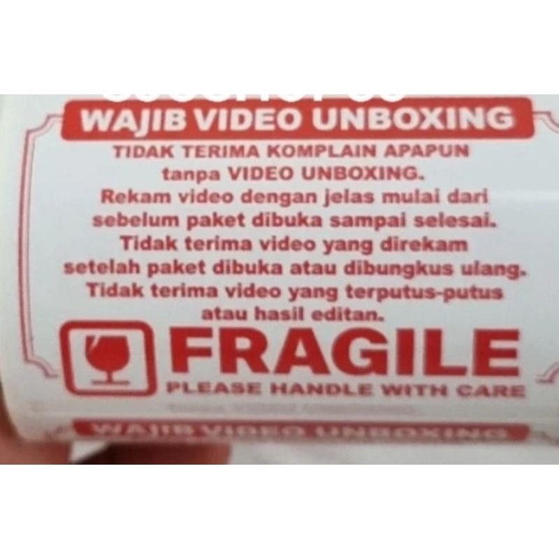 Jual Sticker Unboxing Fragile 300 pcs | Shopee Indonesia