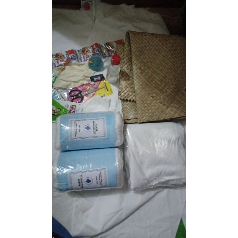 Jual set lengkap perawatan jenazah kain kafan super untuk perempuan dan ...