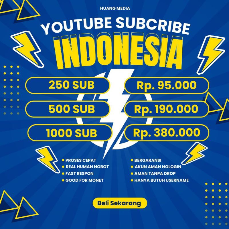 Jual YOUTUBE SUBSCRIBE REAL INDONESIA BISA SPAYLATER | Shopee Indonesia