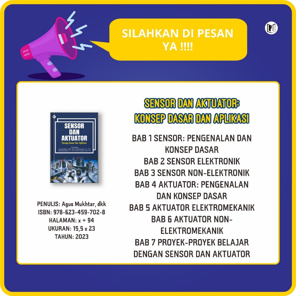 Jual Sensor Dan Aktuator Konsep Dasar Dan Aplikasi Shopee Indonesia