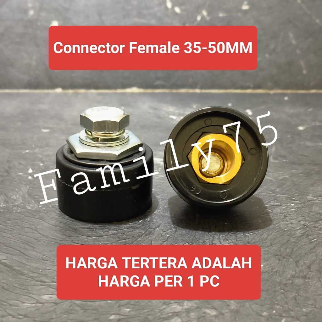 Jual Konektor kabel las 35-50 MM Cewek Female Socket Connector Cable ...