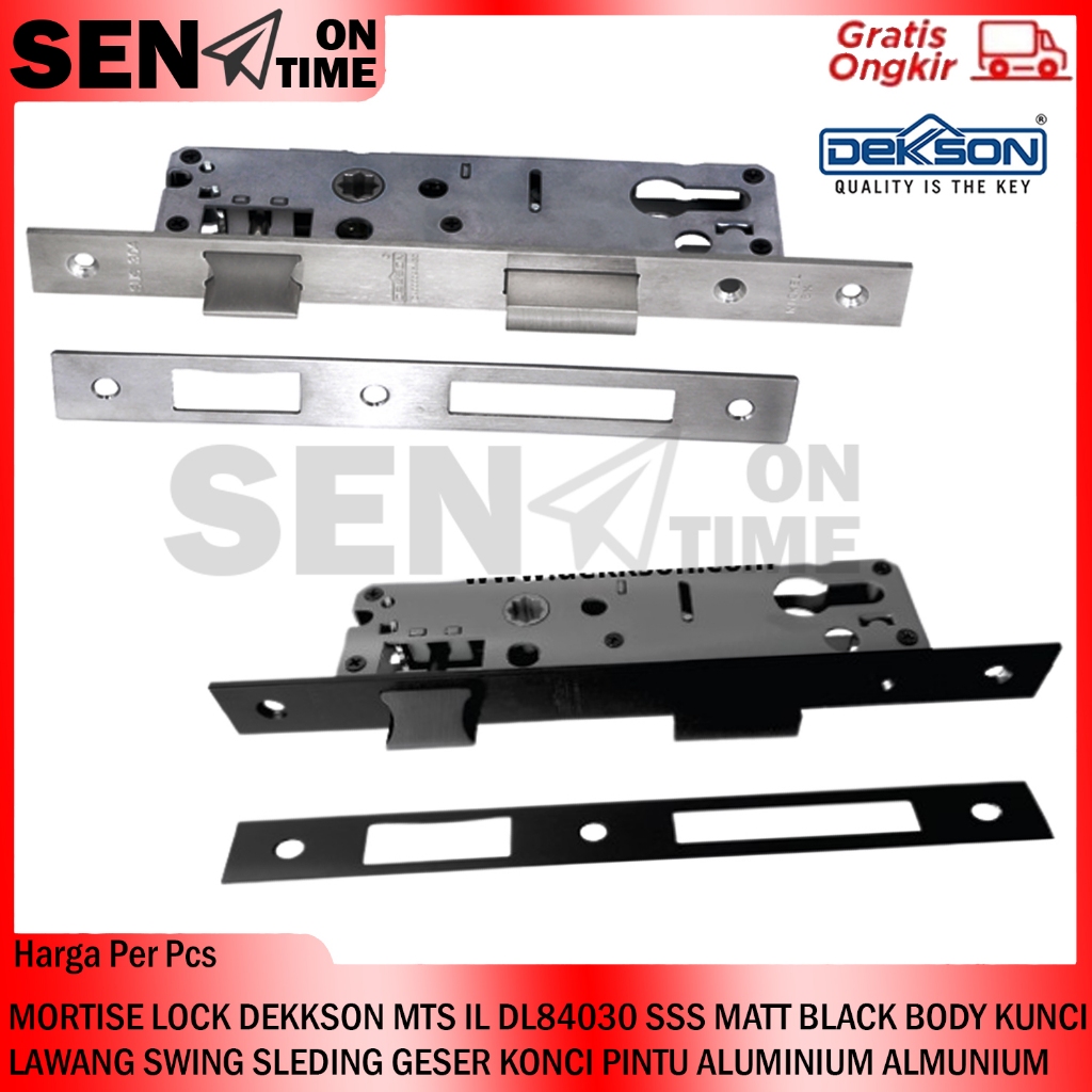 Jual Mortise Lock Dekkson Mts Il Dl84030 Sss Matt Black Body Kunci ...