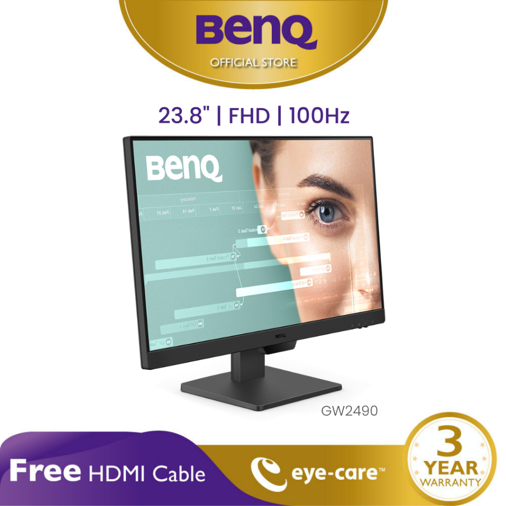 Jual BenQ GW2490 | 23.8" 1080p FHD | 100Hz | Eye-Care Monitor | Shopee ...