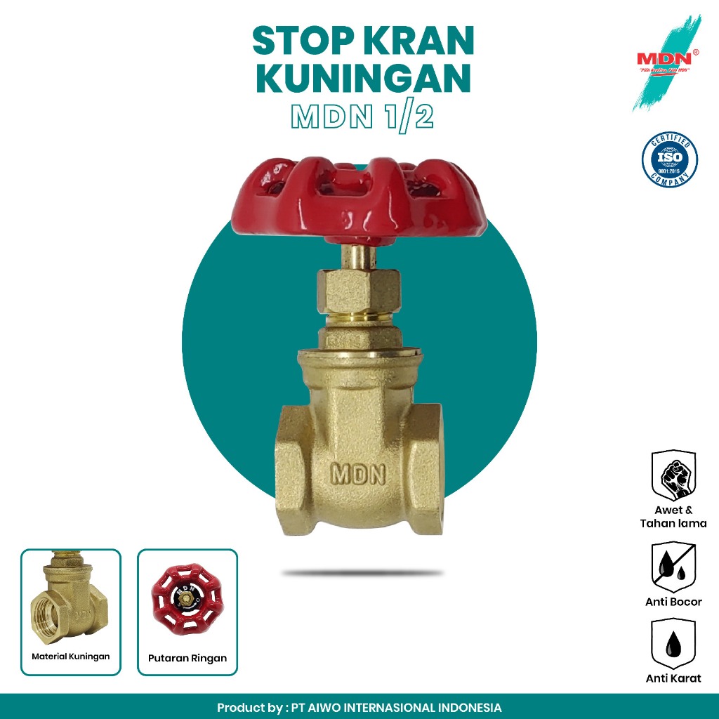Jual MDN STOP KRAN KUNINGAN 1/2'' / STOPKRAN KUNINGAN | Shopee Indonesia