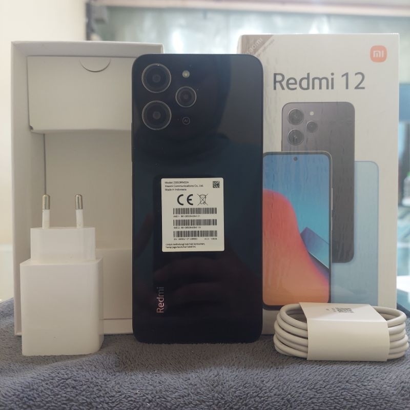 Jual Xiomi redmi 12 ram 8+4/128gb lengkap fullset original ( second ...