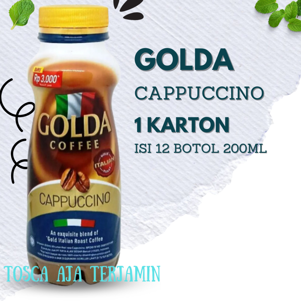 Jual Golda Coffe Cappuccino | Golda Coffe Dolce Latte 200mL 1 Karton ...