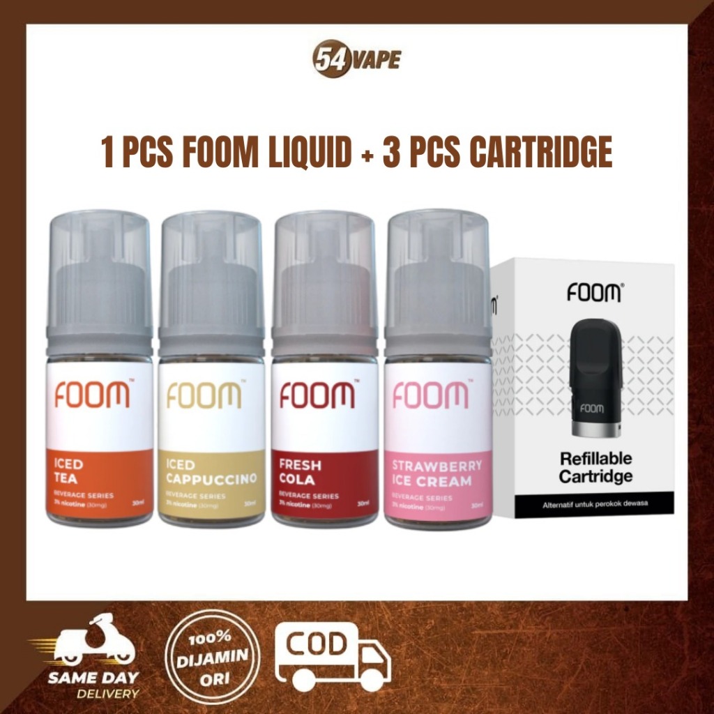 Jual Paket Bulanan Liquid Foom Beverage Series + Cartridge Foom Pod X ...