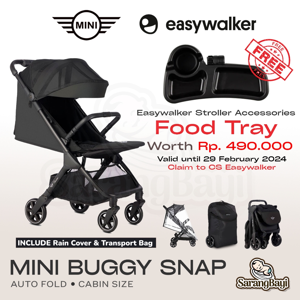 Jual Easywalker Mini Buggy Snap Autofold Cabin Stroller | Shopee Indonesia