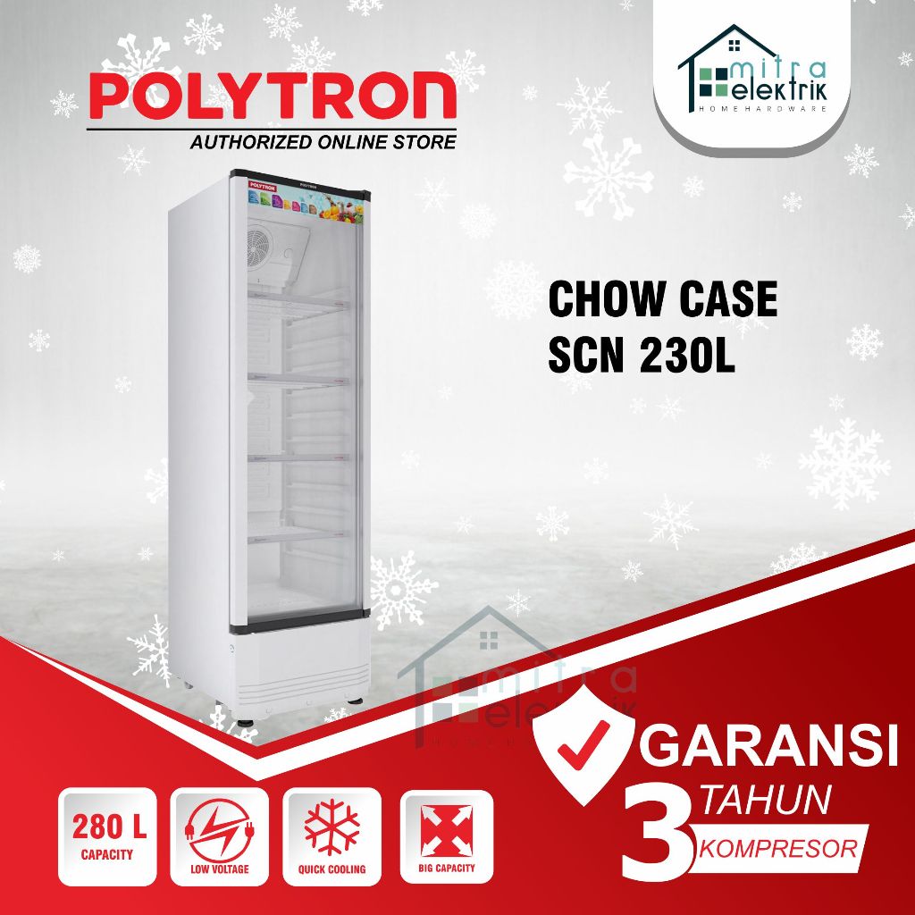Jual Showcase Polytron SCN230 4 Rak 230 Liter | Shopee Indonesia