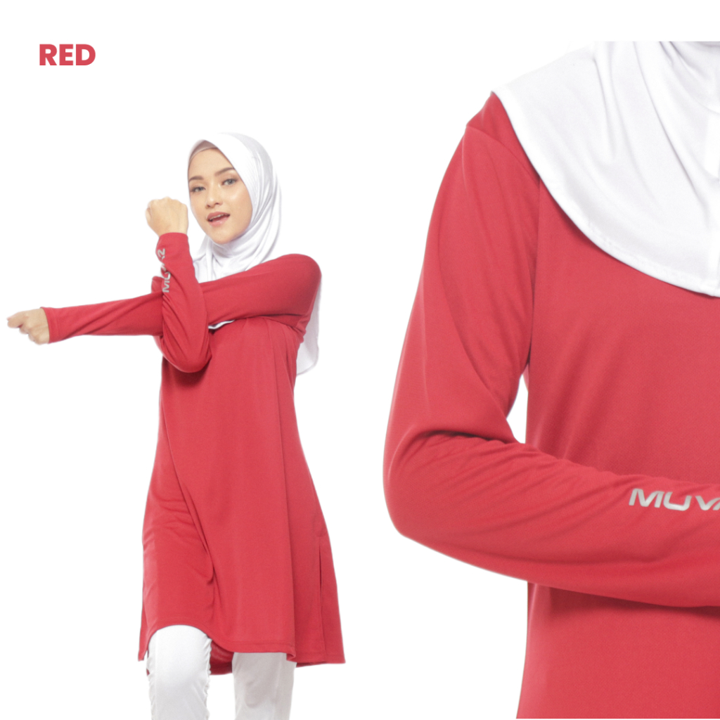Jual Muvaz Kirana Jersey- Kaos Olahraga Muslimah Tunik | Shopee Indonesia
