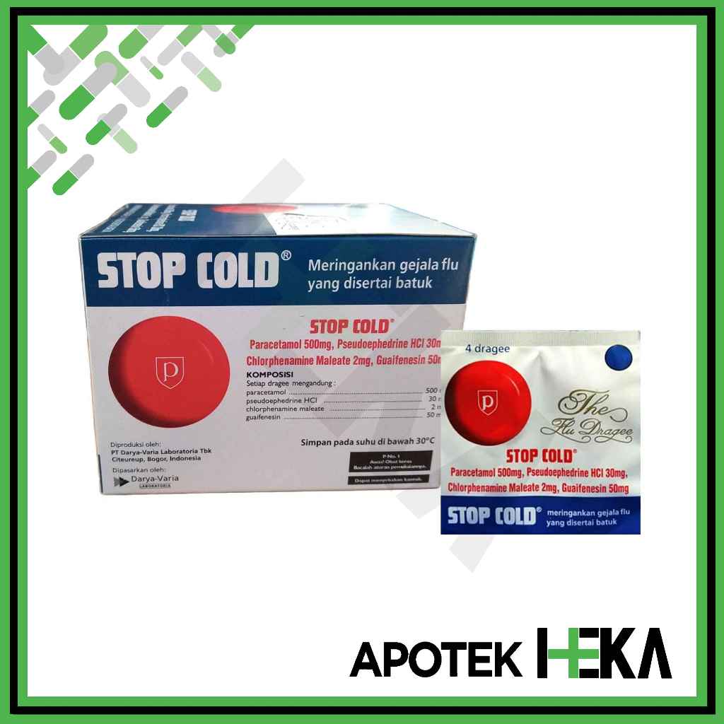 Jual Stop Cold Dragee Box isi 15x4 Tablet - Obat Flu [BOGOR] | Shopee ...