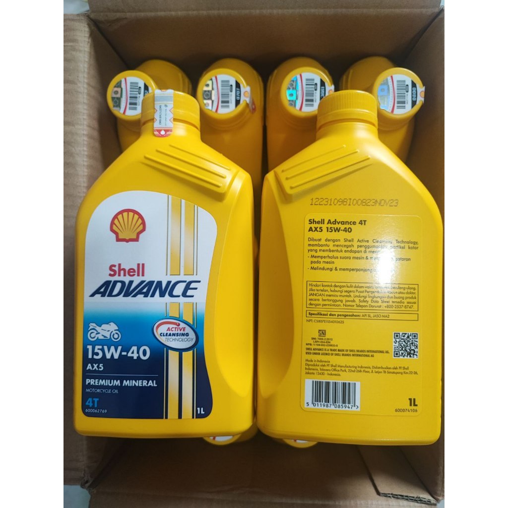 Jual OLI SHELL AX5 15W-40 1L | Shopee Indonesia