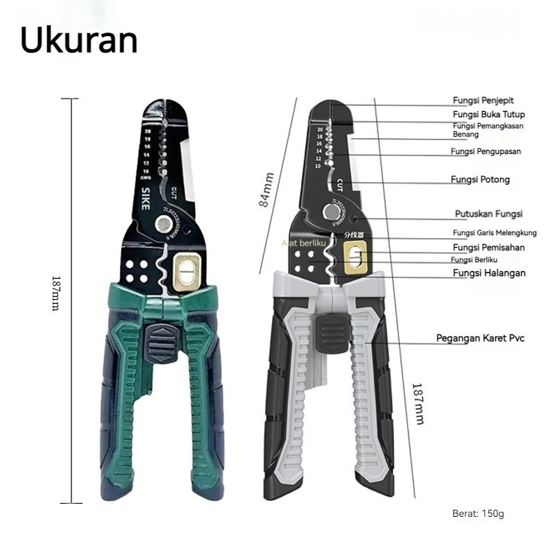 Jual 25 IN 1 Tang serbaguna Tang/Tang potong multifungsi tang pemotong ...